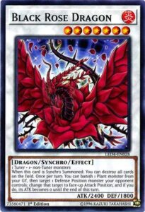 yu-gi-oh! - black rose dragon - led4-en028 - legendary duelists: sisters of the rose - 1st edition - common