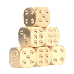 yinpinxinmao metal solid brass dice toy club bar holiday party entertainment game accessories large