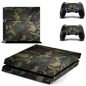 uushop vinyl skin decal sticker cover set for ps4 console and 2 dualshock controllers skin camo