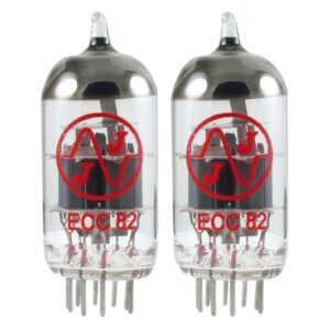 brand new gain matched pair (2) jj tesla electronics 12au7 / ecc82 vacuum tubes