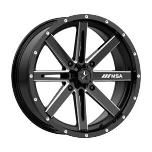 msa offroad wheels ma41 14x7 4x110 g-blk mill 10mm - m41-04710