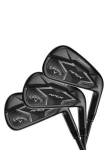 callaway golf 2019 apex smoke (set of 7 clubs: 4-9, pw, left hand, steel, regular flex)