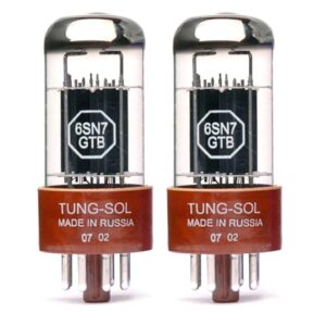 new gain matched pair (2) tung-sol reissue 6sn7gtb vacuum tubes 6sn7 6sn7gt