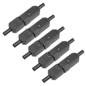 uxcell iec320 c14 power socket c13 adapter connector 10a 3terminals panel mount 5 pairs