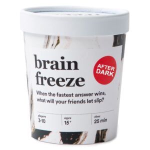 brain freeze after dark party game - the hilarious speak-before-you-think card game for friends, family, college students, fun parties and board games night with your group