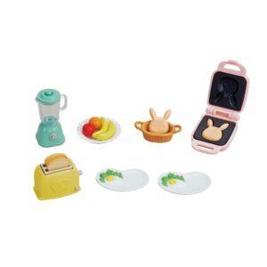 calico critters, doll house furniture and décor, breakfast playset