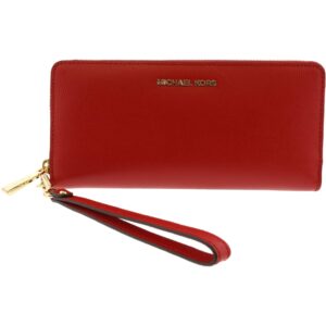 michael kors travel, continental, light red