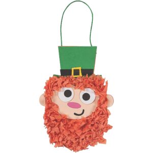 leprechaun crinkle tissue sign craft kit - makes 12 - st. patrick's day crafts for kids and fun home activities