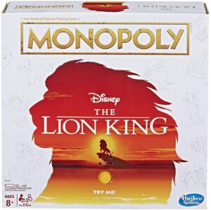 monopoly game disney the lion king edition family board game