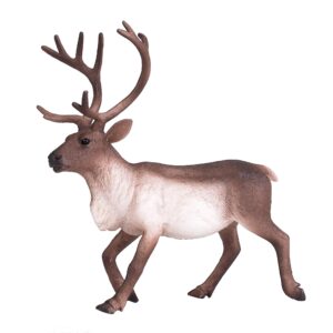 mojo reindeer realistic international wildlife toy replica hand painted figurine brown