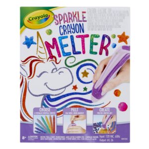 crayola crayon melter glitter, crayon melting art, gift for kids, ages 8, 9, 10, 11, multi