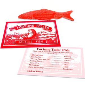 artcreativity large 3.5 inch mood fortune teller fish - set of 72 - cool novelty toy for kids and adults - fun science learning aid - christmas party cracker toy, birthday party favor