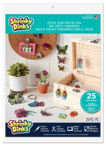 shrinky dinks creative pack 25 sheets crystal clear kids art and craft activity