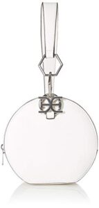 sam edelman scarlett round wristlet, white