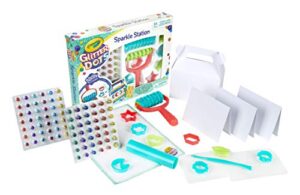 crayola 04 0704 glitter dots sparkle station craft kit, gift for kids age 6+