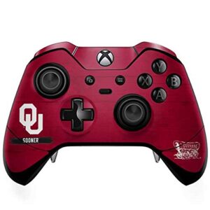 skinit decal gaming skin compatible with xbox one elite controller - officially licensed college oklahoma sooners design