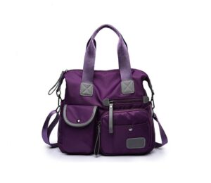 hainan women new oxford cloth shoulder bags waterproof nylon messenger bag female large capacity crossbody bags purple one size