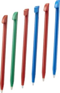 insignia multicolor styluses for new nintendo 3ds xl, 3ds xl and 2ds 6 pack, ns-gn3dssp101