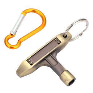 drum tuning key, portable bronze square socket drum tuning key with key ring & buckle for drum accessory parts