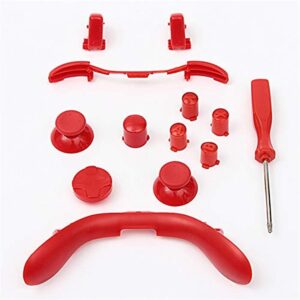 lb rb lt rt abxy bumper triggers thumbsticks d pad bullet buttons full buttons mod kit for xbox 360 controller (red)