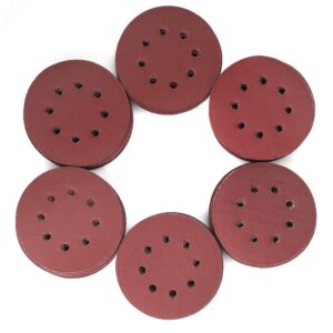 lotfancy sanding disc 5 inch 8 hole, 120pcs - 1000 1200 1500 2000 2500 3000 grit assorted, random orbital sander pads, hook and loop sandpaper