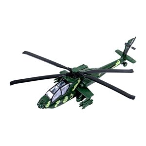 haptime military helicopter toy with lights and sounds, pull back army plane airplane for kids children boys girls 11.2 inch (green)