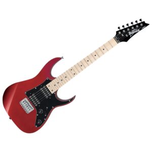 ibanez grgm 6 string solid-body electric guitar, right, candy apple (grgm21mca)