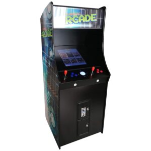 creative arcades full size stand-up commercial grade cabinet arcade machine | 2 player | 60 classic games | 22" lcd screen | 2 sanwa joysticks |trackball | 3 year warranty