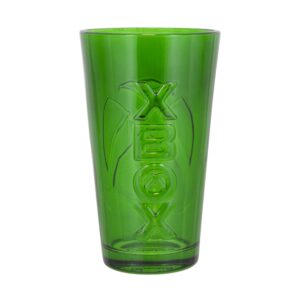 paladone green xbox shaped glass