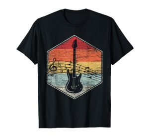 retro bass guitar t-shirt