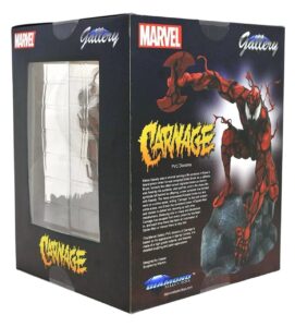 diamond select toys marvel gallery: carnage pvc figure, multicolor