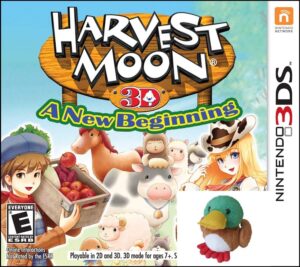 harvest moon® a new beginning 3ds with bonus plush duck