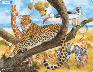 larsen puzzles leopard 48 piece children's jigsaw puzzle