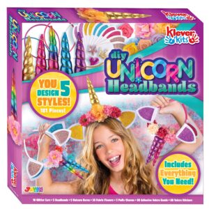 create your own unicorn headband girls art & craft kit diy unicorn fashion headband hair accessories