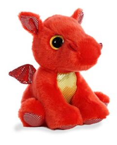 aurora - sparkle tales - 7" flame red dragon