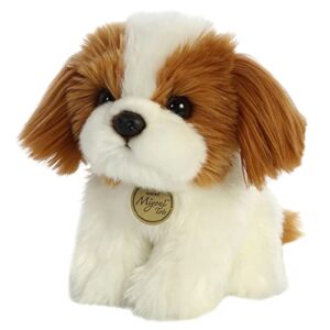 aurora® adorable miyoni® tots shih tzu pup stuffed animal - lifelike detail - cherished companionship - brown 11 inches