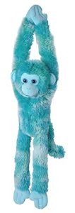 wild republic, hanging monkey plush, stuffed animal, plush toy, gifts for kids, vibe blue, 20"