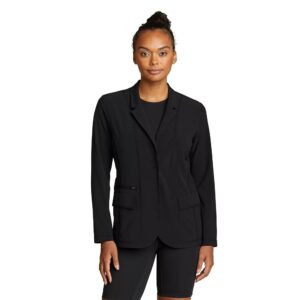 eddie bauer women's departure blazer, black, 10