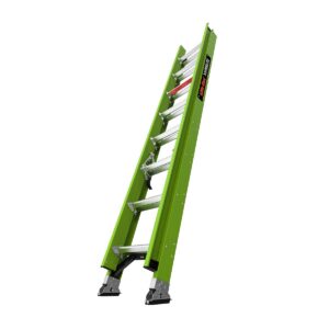 little giant ladders, hyperlite, 16', extension ladder, fiberglass, type 1a, 300 lbs rated (18716), green