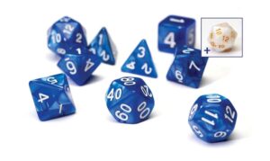 sirius a dice pearl blue acrylic dice set, game