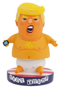 royal bobbles baby trump blimp bobblehips collectible bobblehead statue - limited edition