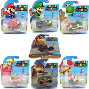 hot wheels 2017 super mario character cars set of 7