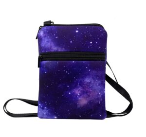 wakaka neoprene small crossbody bag smartphone wallet, as a small fashion gifts/present for women or the one you love. (sky purple)