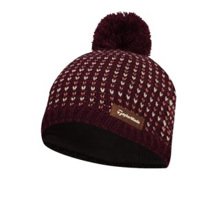 taylormade women's ladies beanie, burgundy, no size