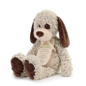 demdaco big brother puppy soft brown 13 inch plush material stuffed animal figure toy