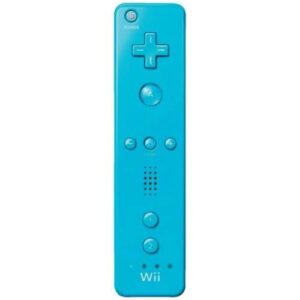 wii remote controller - blue (renewed)