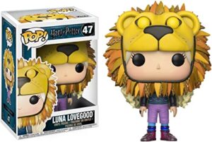 harry potter - luna lovegood with lion head funko pop! vinyl figure