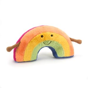 jellycat amuseables rainbow stuffed toy, medium 12.5 inches | rainbow plush | fun gift idea