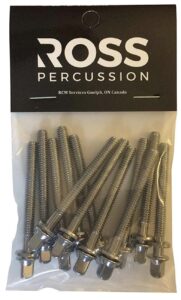 tension rods for drums - ross percussion (2 inch) (other sizes avail.)