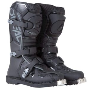 oneal 2021 youth element offroad boots - black - youth 4